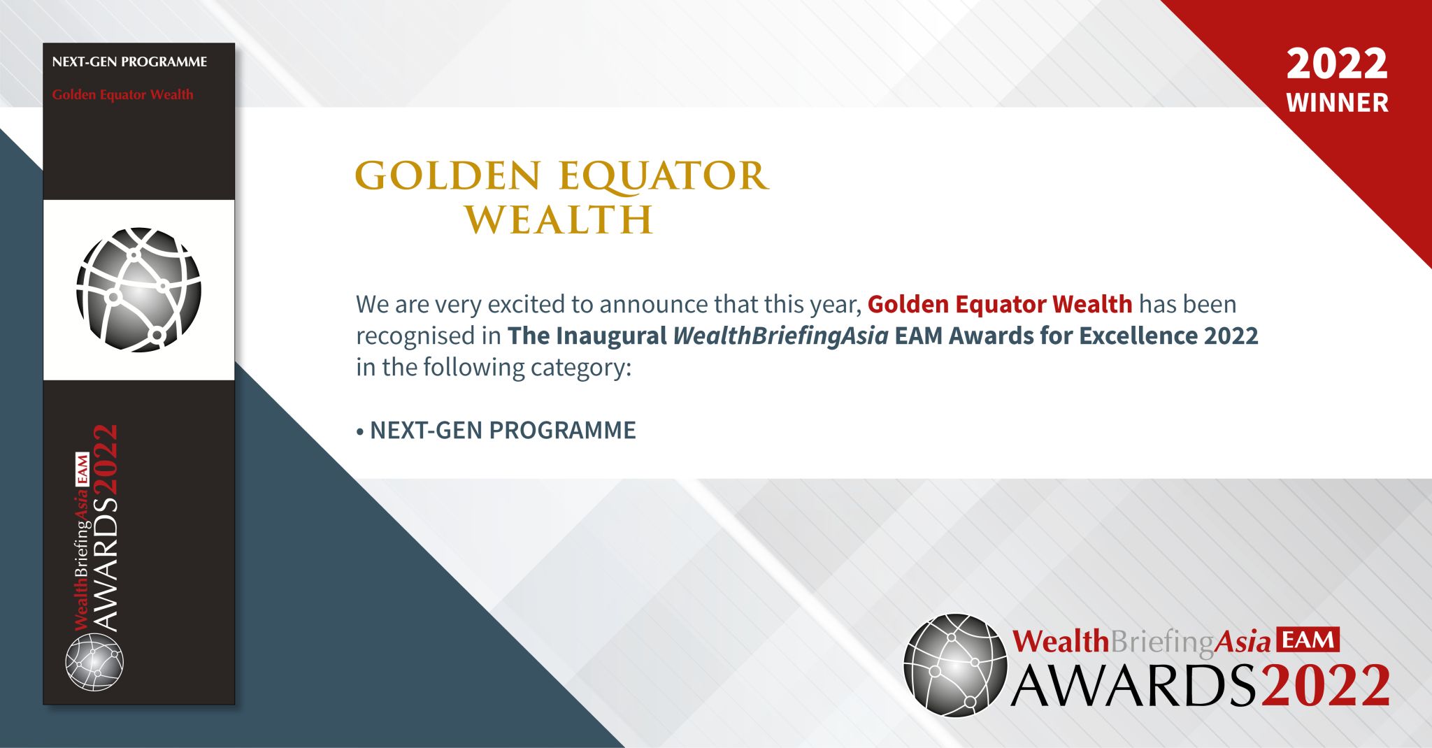 Golden Equator Wealth clinches award for its Next-Gen Programme at the ...